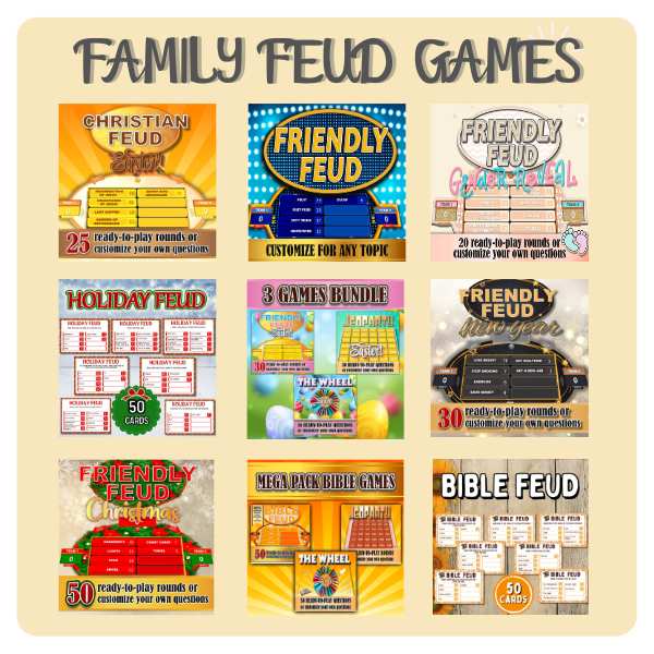 FAMILY FRIENDLY FEUD GAMES ON POWERPOINT – The Game Room