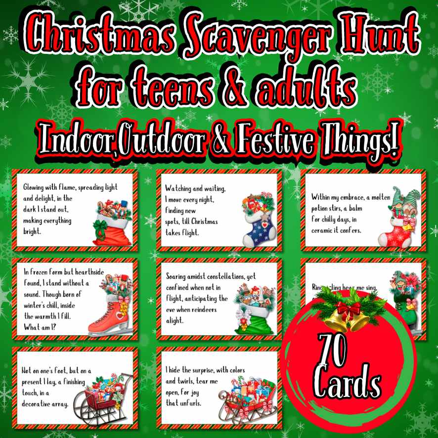 CHRISTMAS SCAVENGER HUNT FOR TEENS – The Game Room