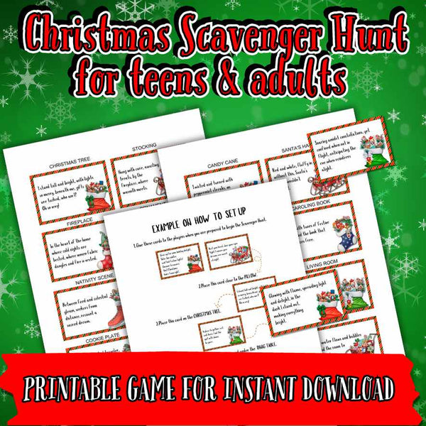 CHRISTMAS SCAVENGER HUNT FOR TEENS – The Game Room