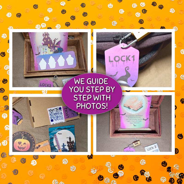 Kids Halloween Escape Room Kit – DIY at Home Fun – The Game Room