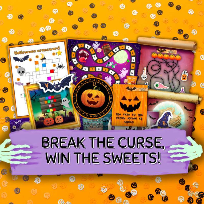 Kids Halloween Escape Room Kit – DIY at Home Fun – The Game Room