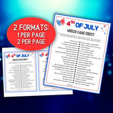 4th of July Printable & PowerPoint Games for Patriotic Fun – The Game Room