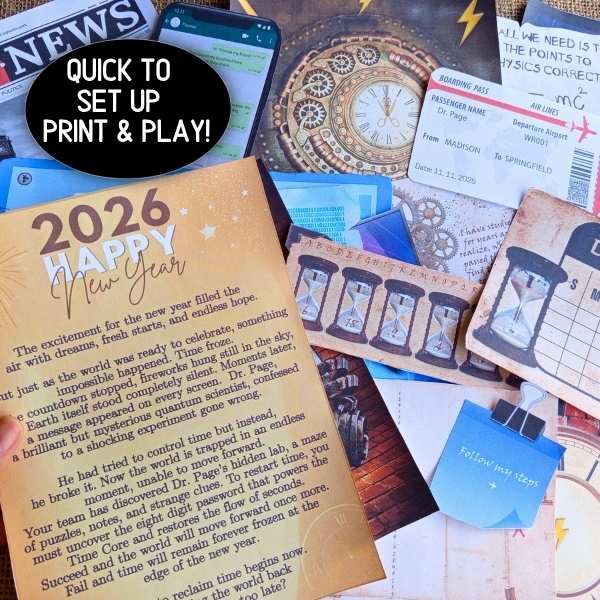 A Thrilling New Year’s Escape Room Game for Adults and Teens – The Game ...