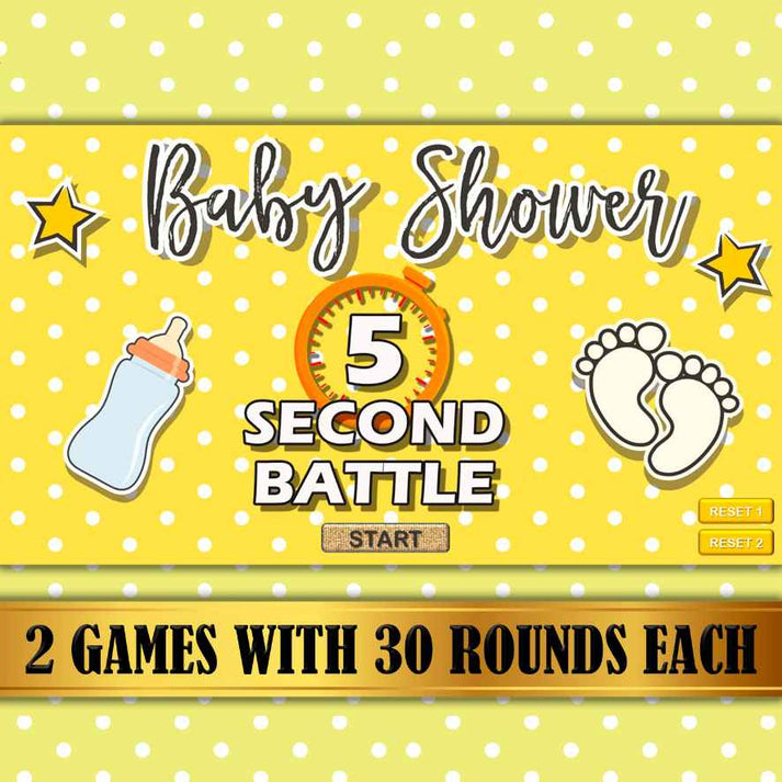 5 SECOND GAME BABY SHOWER ZOOM GAMES – The Game Room