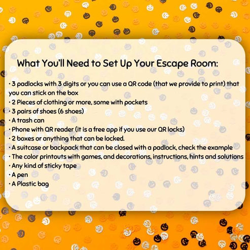 Kids Halloween Escape Room Kit – DIY at Home Fun – The Game Room