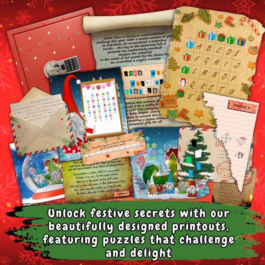 Christmas Escape Room Kit Printable Game for Families – The Game Room