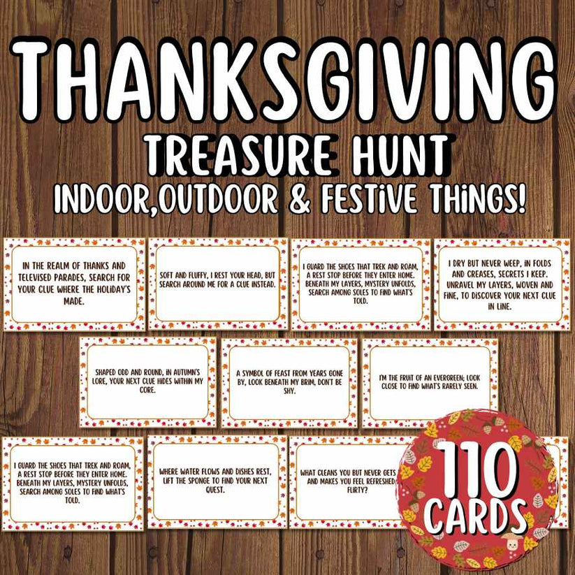 THANKSGIVING SCAVENGER HUNT – The Game Room