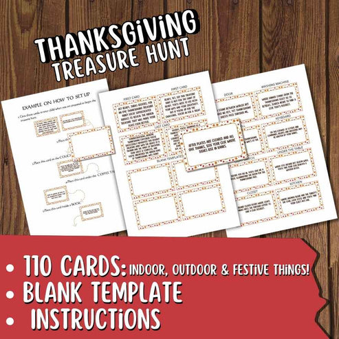 THANKSGIVING SCAVENGER HUNT – The Game Room
