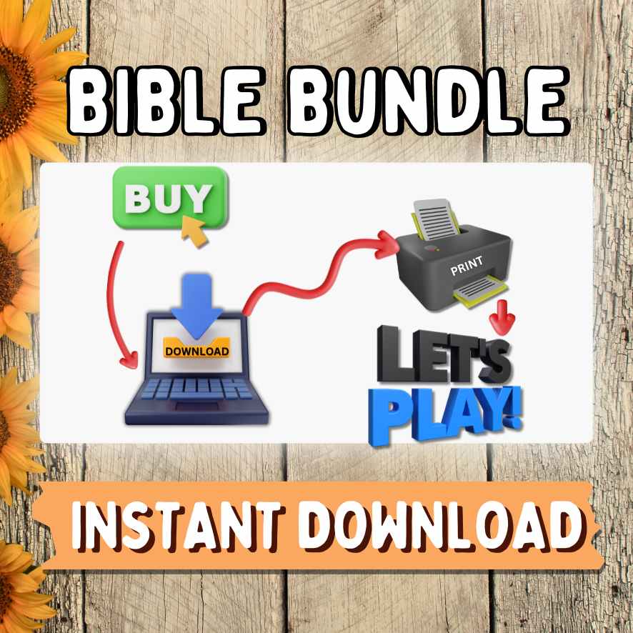 BIBLE GAME BUNDLE PRINTABLE GAMES – The Game Room