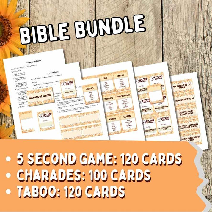 BIBLE GAME BUNDLE PRINTABLE GAMES – The Game Room