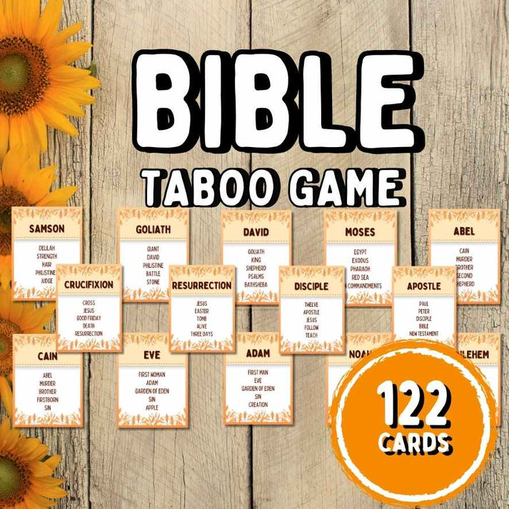 BIBLE FORBIDDEN WORDS PRINTABLE GAMES – The Game Room