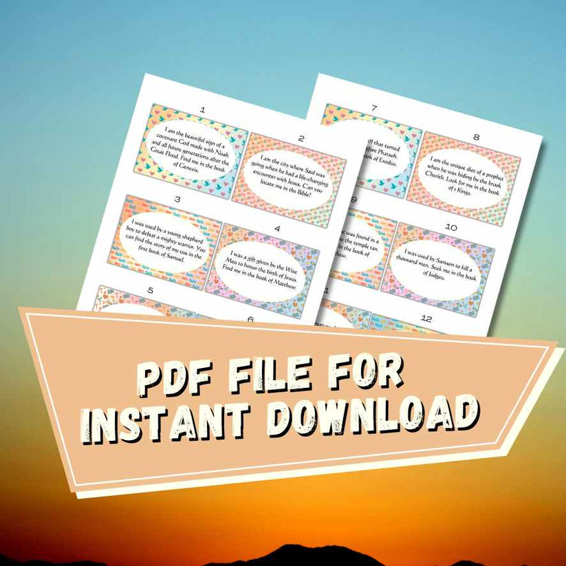 BIBLE SCAVENGER HUNT PRINTABLE GAME – The Game Room