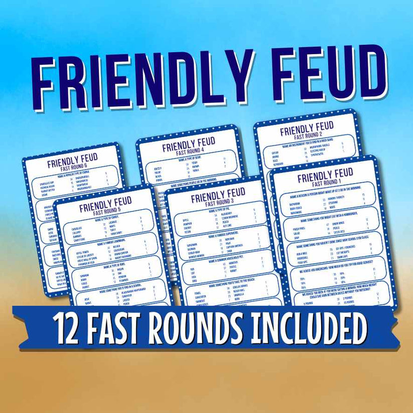 FAMILY FRIENDLY FEUD BUNDLE - PRINTABLE GAME – The Game Room