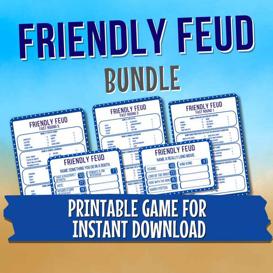 FAMILY FRIENDLY FEUD BUNDLE - PRINTABLE GAME – The Game Room