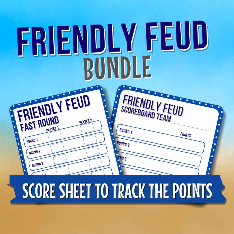 FAMILY FRIENDLY FEUD BUNDLE - PRINTABLE GAME – The Game Room