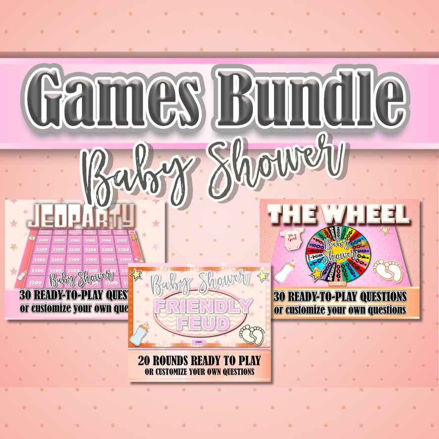 BABY SHOWER GAMES GIRL EDITABLE – The Game Room