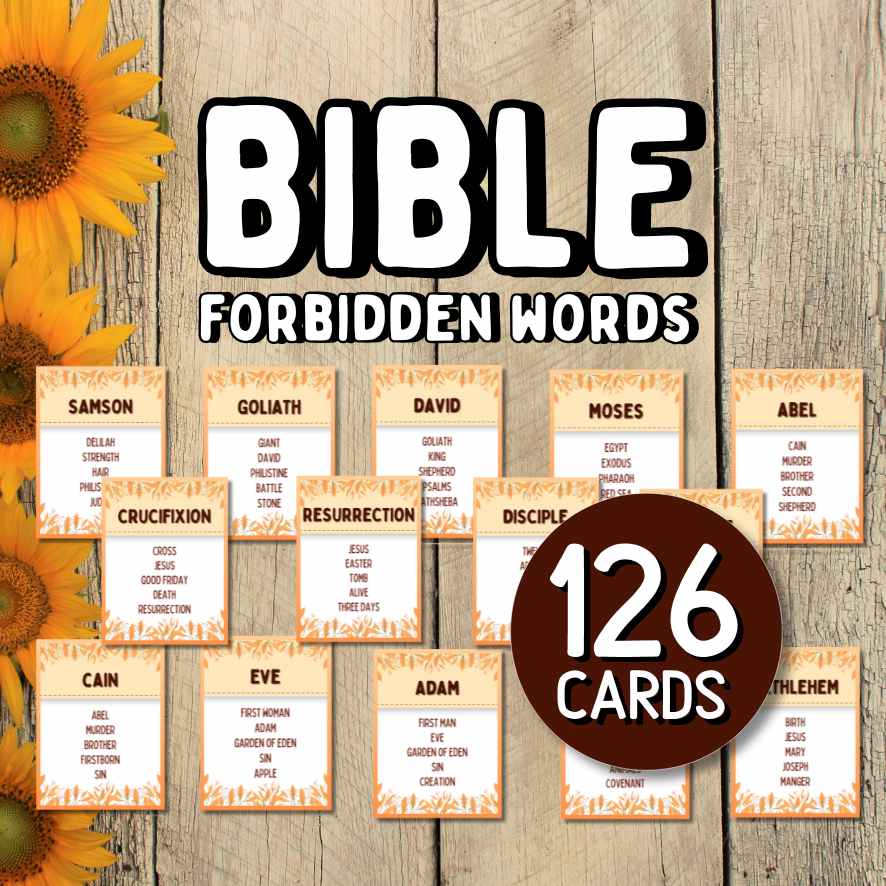 BIBLE FORBIDDEN WORDS PRINTABLE GAMES – The Game Room