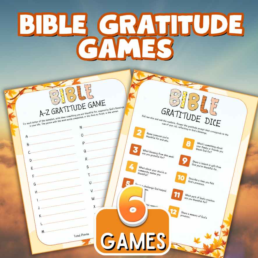 BIBLE GRATITUDE GAMES – The Game Room