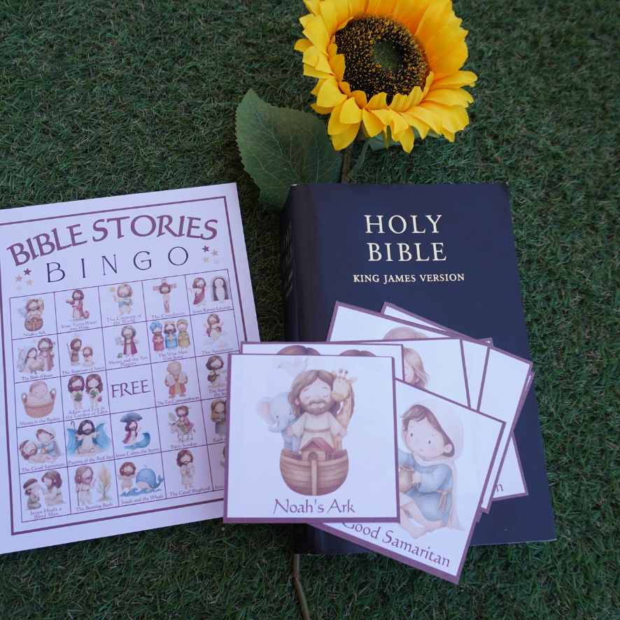 BIBLE STORIES 100 BINGO CARDS – The Game Room