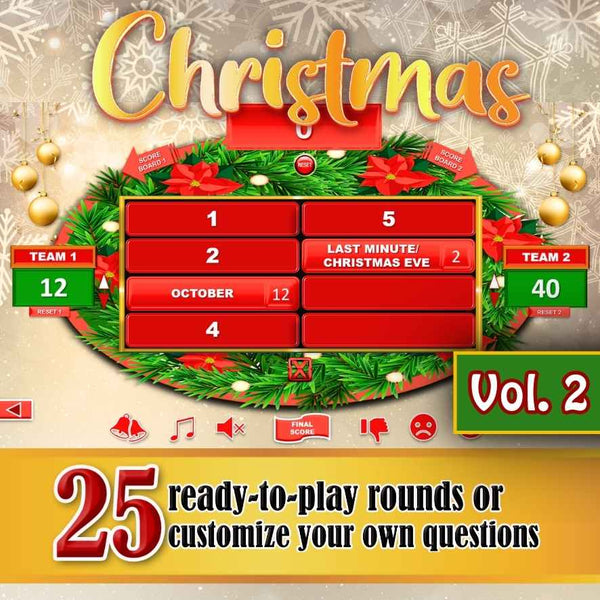 CHRISTMAS GAME 🎄 FAMILY FRIENDLY FEUD VOLUME 2 – The Game Room