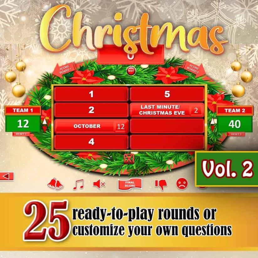 CHRISTMAS GAME 🎄 FAMILY FRIENDLY FEUD VOLUME 2 – The Game Room