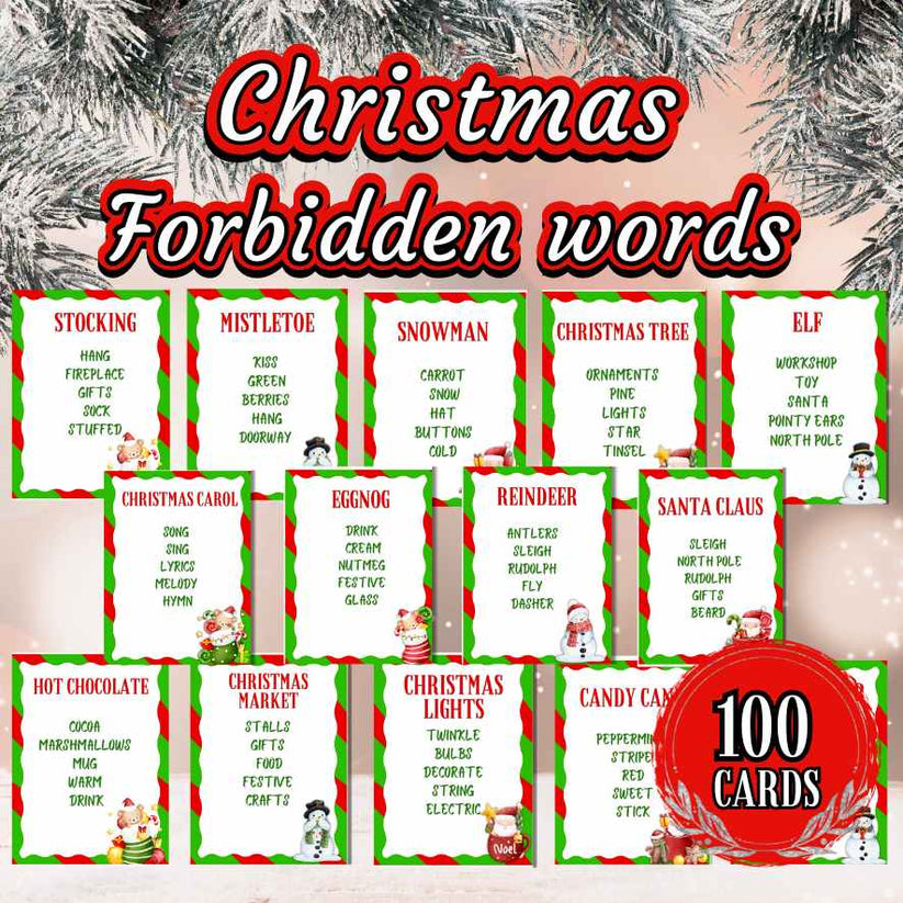 CHRISTMAS GAME FORBIDDEN WORDS – The Game Room