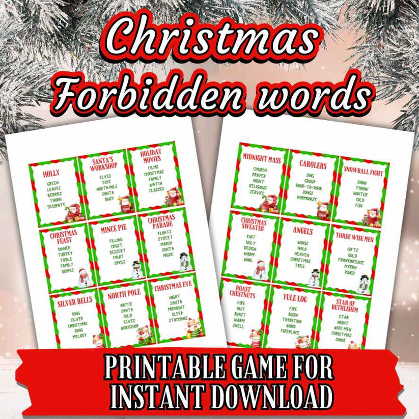 CHRISTMAS GAME FORBIDDEN WORDS – The Game Room