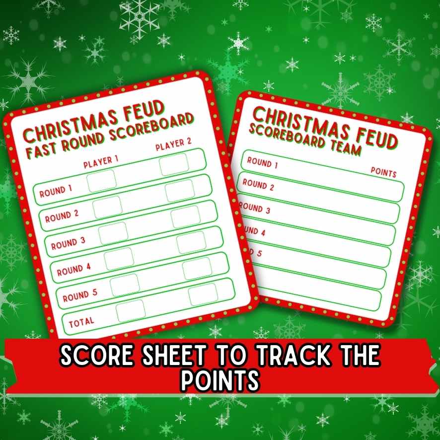 CHRISTMAS FRIENDLY FEUD GAME – The Game Room