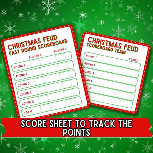 CHRISTMAS FRIENDLY FEUD GAME – The Game Room