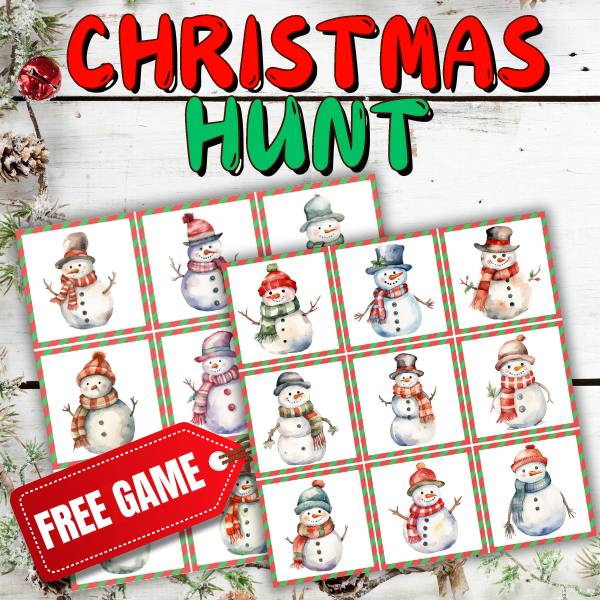Free Christmas Hunt Printable Game – Fun Holiday Activity for Kids ...