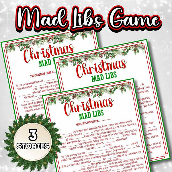 CHRISTMAS MAD LIBS PRINTABLE ACTIVITIES – The Game Room