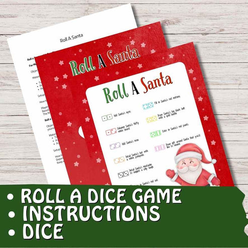 Roll a Santa Game | Fun Christmas Dice Game for Kids – The Game Room