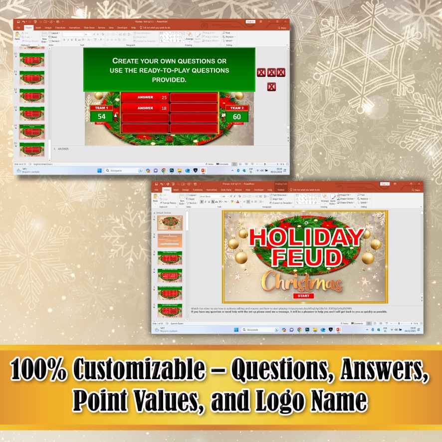 CHRISTMAS GAME 🎄 FAMILY FRIENDLY FEUD – The Game Room