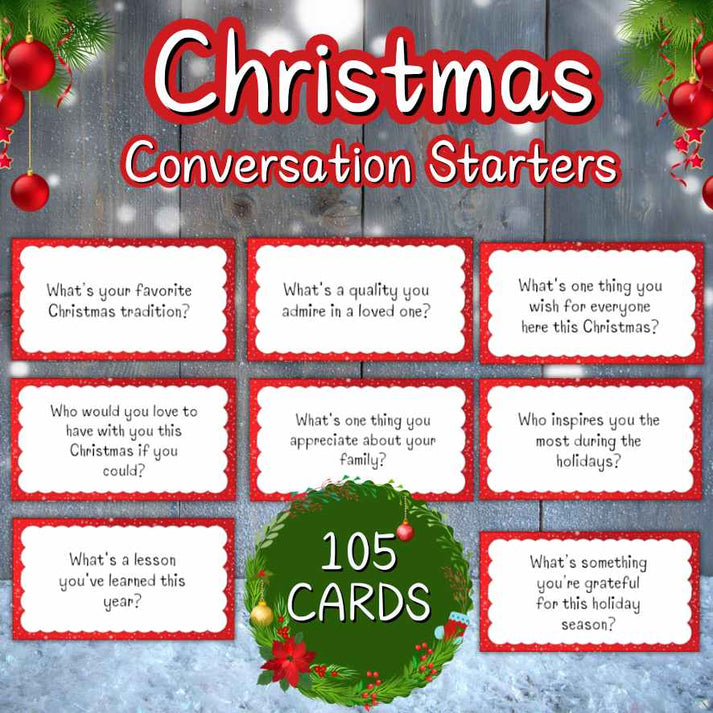 CHRISTMAS CONVERSATION STARTERS – The Game Room