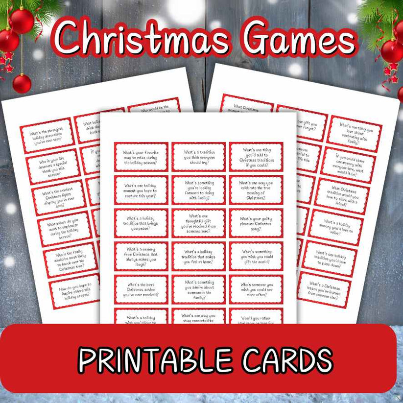 CHRISTMAS CONVERSATION STARTERS – The Game Room
