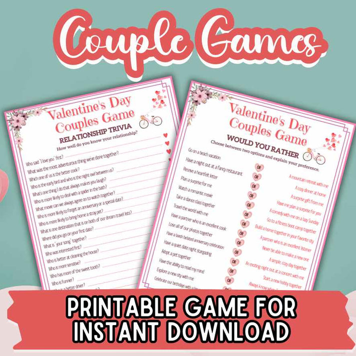 COUPLES GAME BUNDLES PRINTABLE – The Game Room