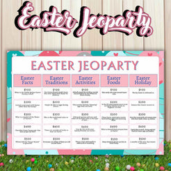 EASTER GAME JEOPARDY PRINTABLE – The Game Room