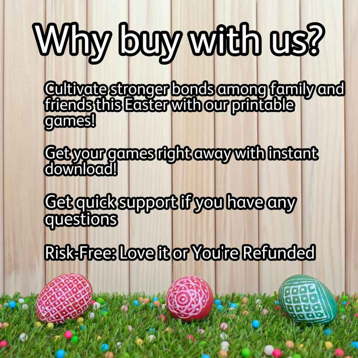 EASTER GAME JEOPARDY PRINTABLE – The Game Room