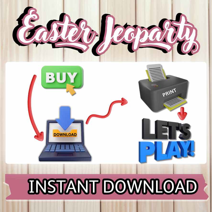 EASTER GAME JEOPARDY PRINTABLE – The Game Room