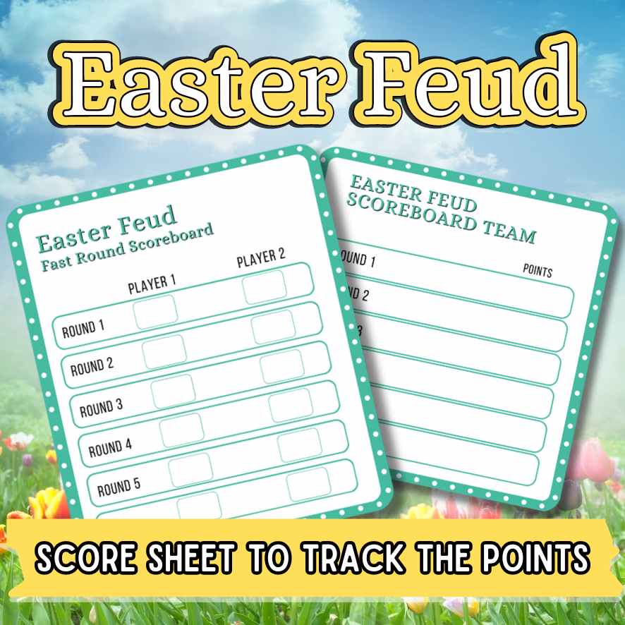 EASTER FAMILY FEUD GAME PRINTABLE – The Game Room