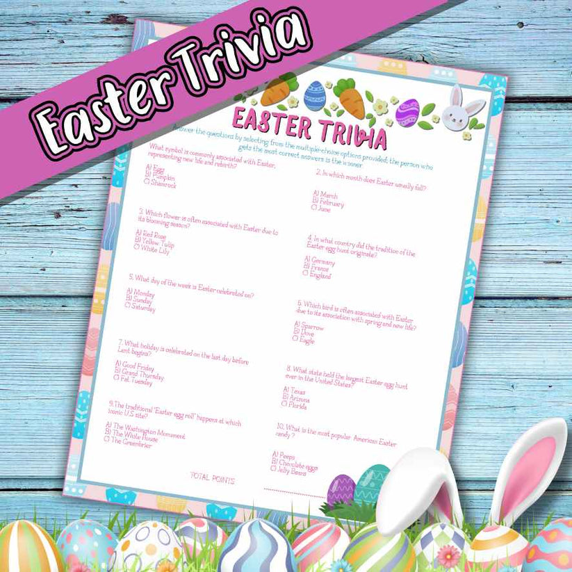 EASTER TRIVIA GAME PRINTABLE – The Game Room