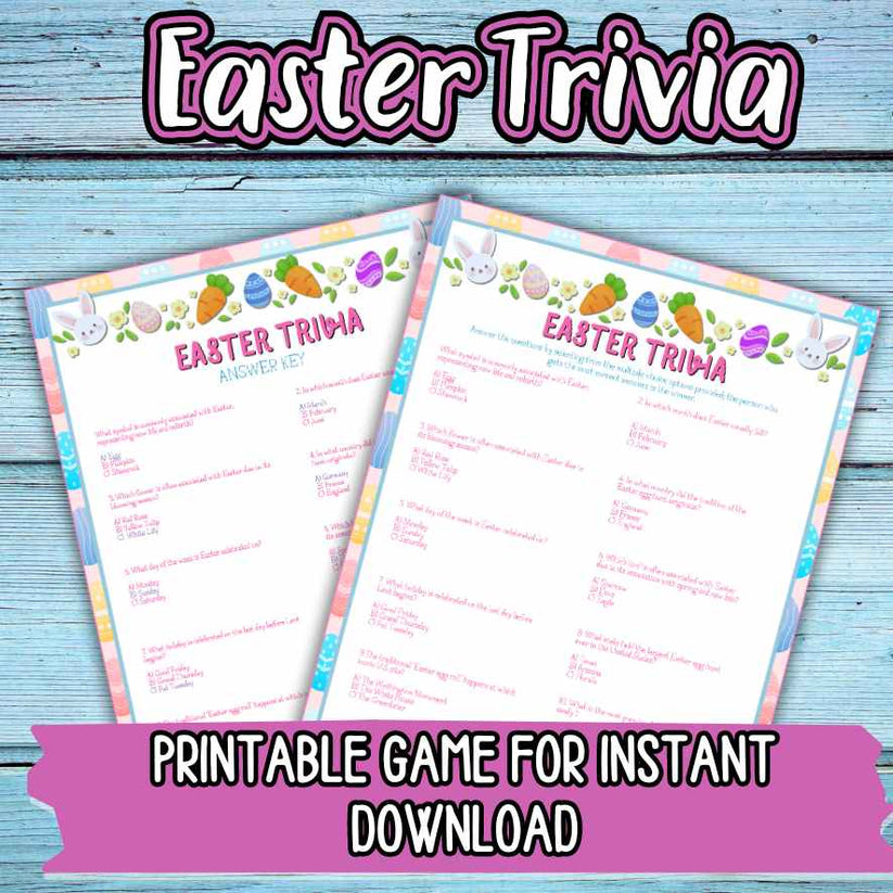 EASTER TRIVIA GAME PRINTABLE – The Game Room