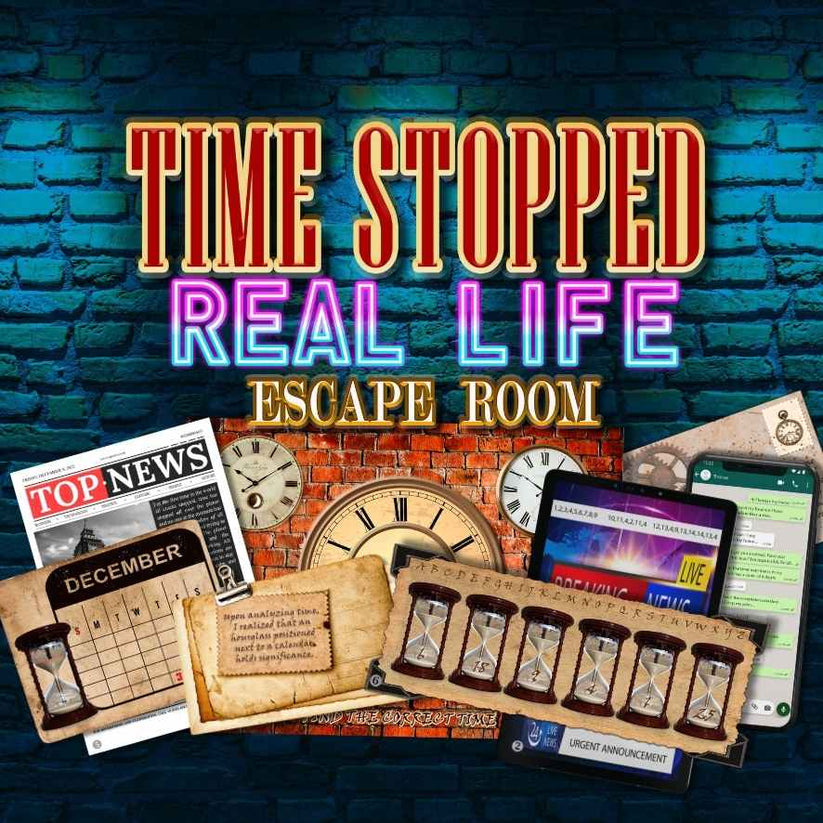 ESCAPE ROOM TIME STOPPED - A REAL EXPERIENCE AT HOME – The Game Room