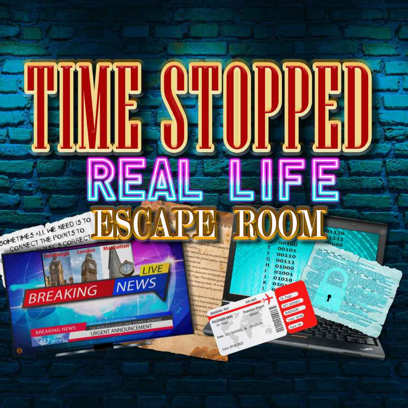 ESCAPE ROOM TIME STOPPED - A REAL EXPERIENCE AT HOME – The Game Room