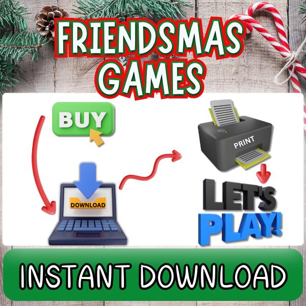 40 Fun Friendsmas Games - Printable Holiday Party Activities – The Game ...
