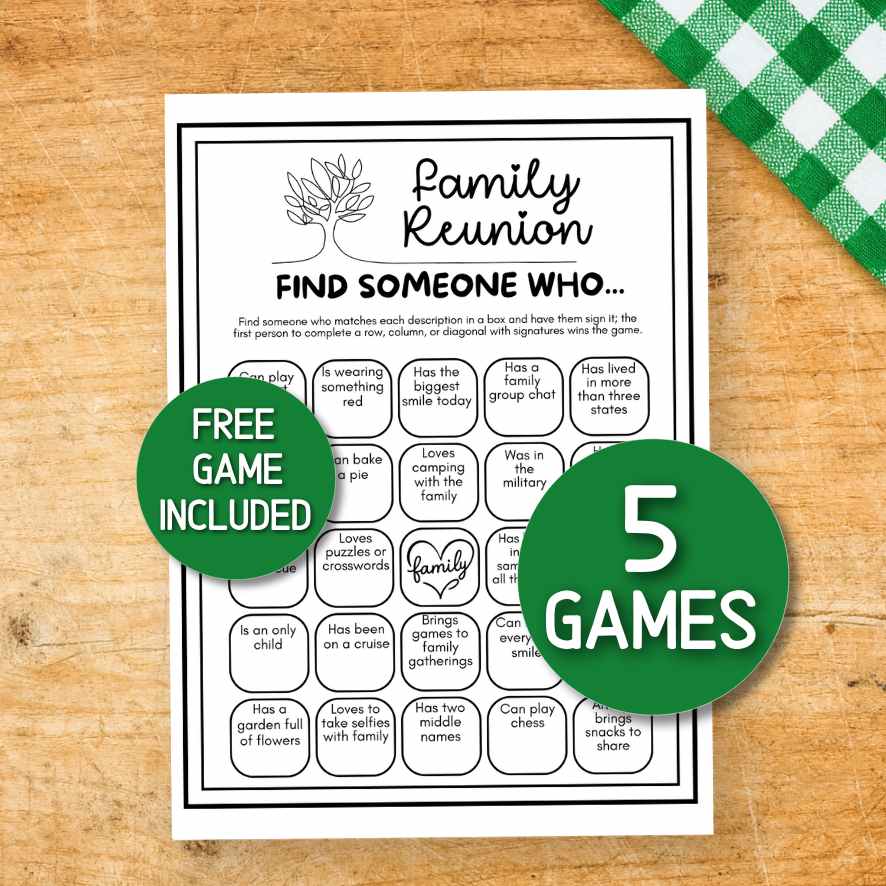 FAMILY REUNION FIND SOMEONE WHO – The Game Room