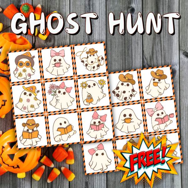 🎃 Ghost Hunt Printable Game – FREE Instant Download! 👻 – The Game Room