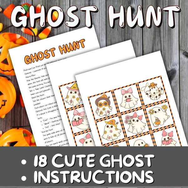 🎃 Ghost Hunt Printable Game – FREE Instant Download! 👻 – The Game Room