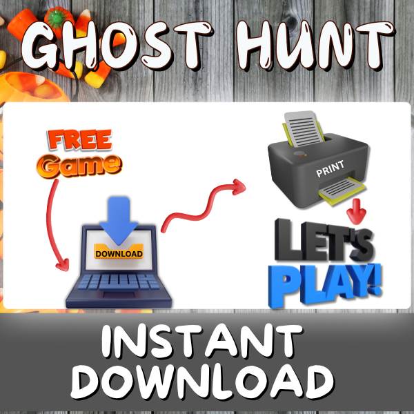 🎃 Ghost Hunt Printable Game – FREE Instant Download! 👻 – The Game Room