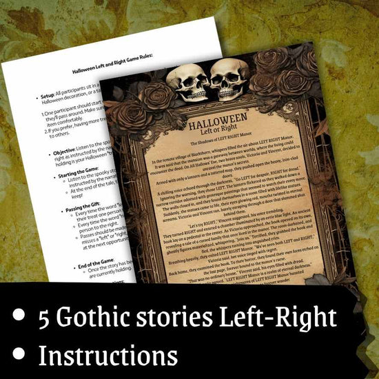 LEFT RIGHT HALLOWEEN GOTHIC STORY GAME – The Game Room